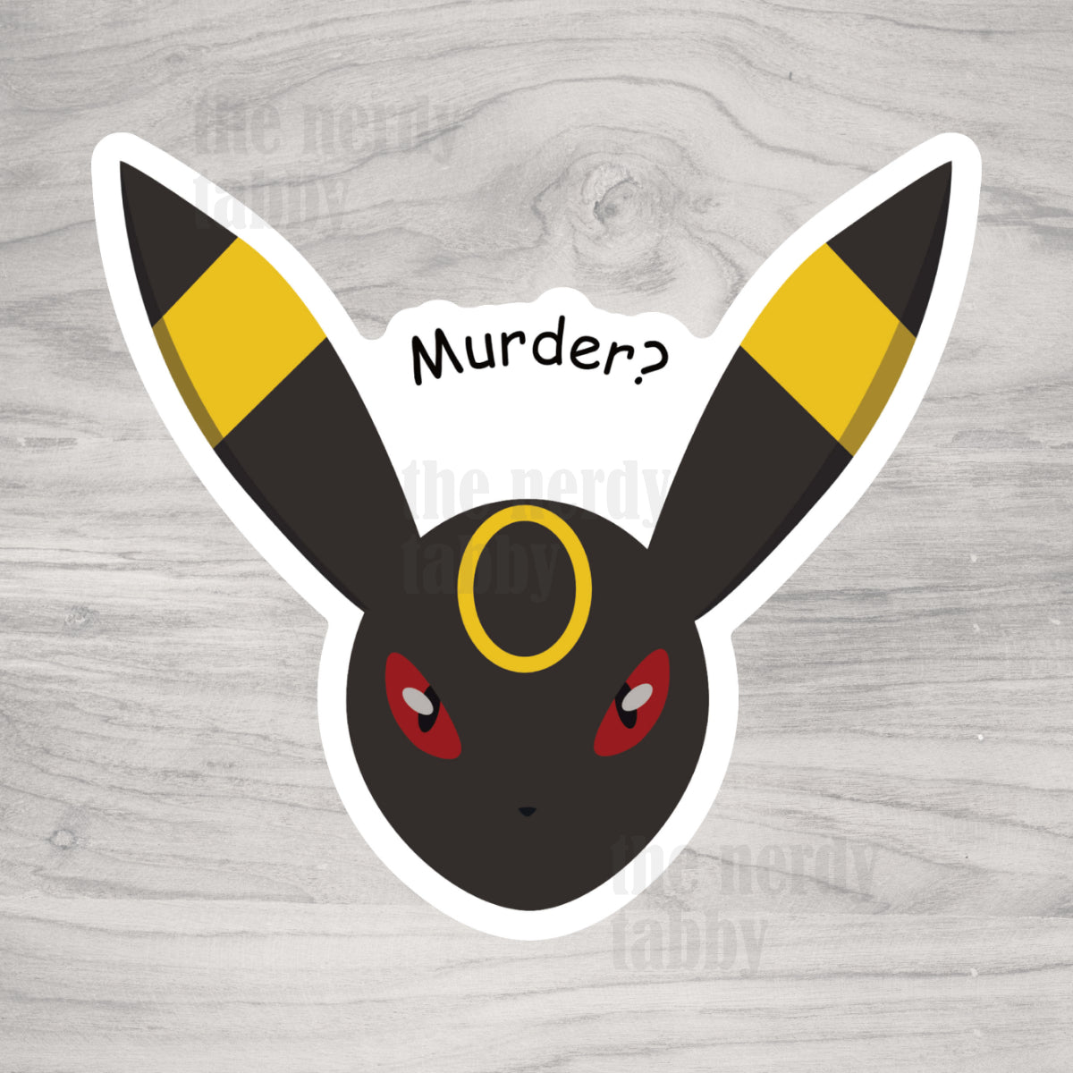Murder? Sticker – The Nerdy Tabby